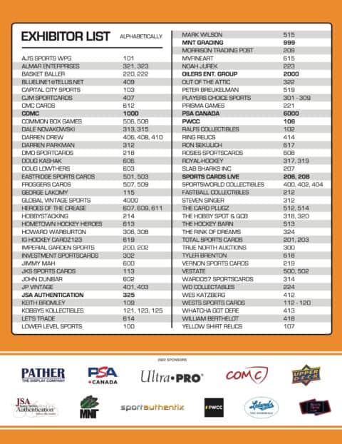 Dealers - Sport Card Expo Edmonton